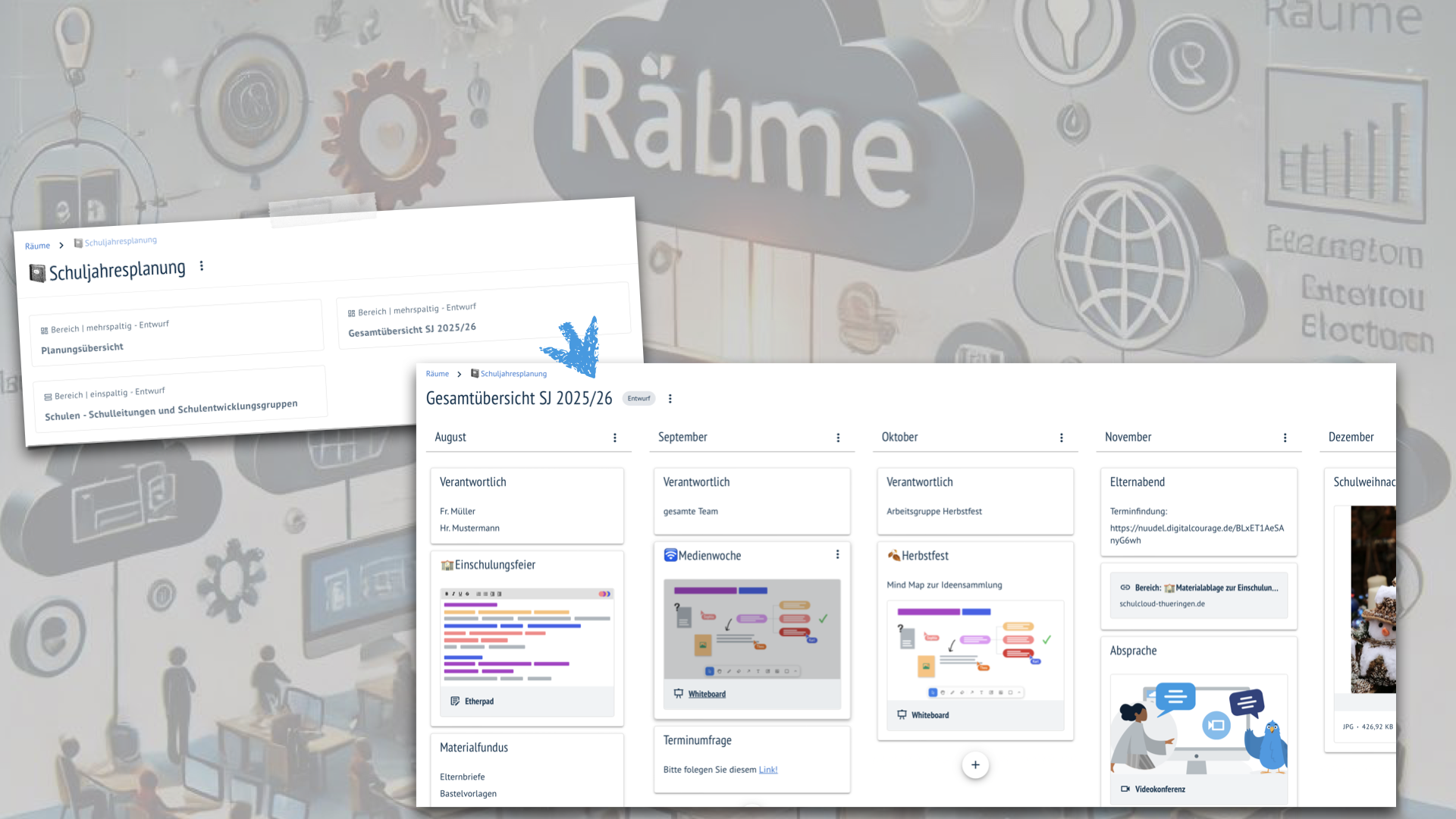 Räume öffnen in der Schulcloud